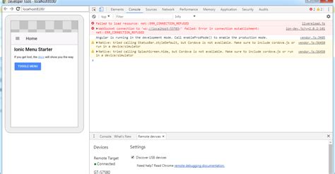 Cordova Ionic 3 Application Not Working On Physical Android Device