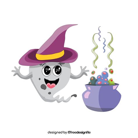Halloween Ghost Cooking Clipart Vector Free Download