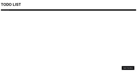 React Example Forked Codesandbox