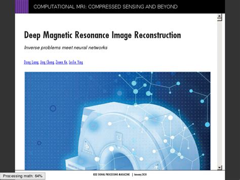 Ieee Signal Processing Magazine January 2020