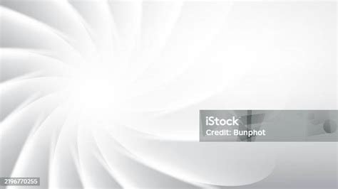 추상 흰색과 회색 색상 현대적인 디자인 곡선 꽃 패턴 줄무늬 배경 벡터 일러스트 레이 션 3차원 형태에 대한 스톡 벡터 아트 및 기타 이미지 Istock
