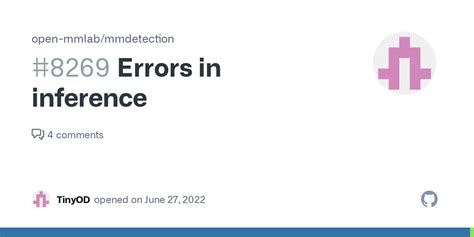 Errors In Inference · Issue 8269 · Open Mmlab Mmdetection · Github