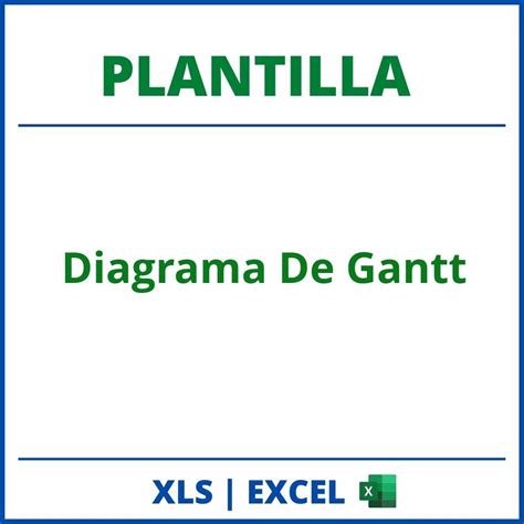 Plantilla Diagrama De Gantt Excel Planilla Formato