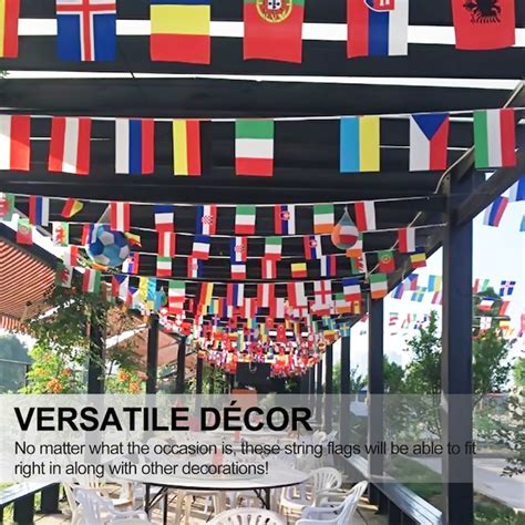 Anley 200 Countries String Flag 0 45 Ft W X 0 67 Ft H International Banner Kit A String