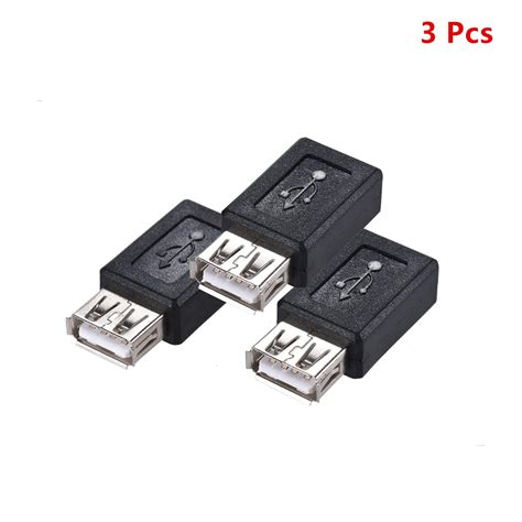 Pcs Of Usb Type A Female To Pin Micro Usb Type B Female Cable Converter Adapter Walmart Com
