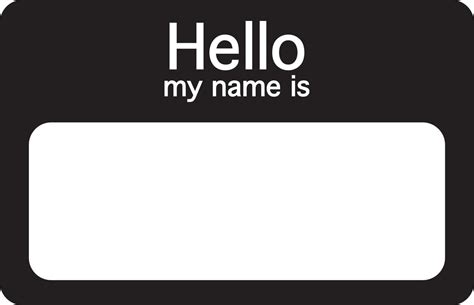 Hello My Name Is Artofit