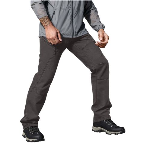 Betivan Mens Hiking Pants Fleece Lined Multi Pocket Waterproof Ski