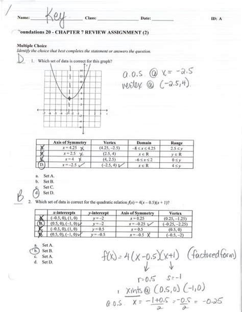 Mrs Sacks Foundations 20 Ch 7 Review Assignment2key Pdf