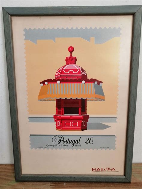 8 Quadros Maluda Maluda 19341999 Offset A Impressão Certificada Incm