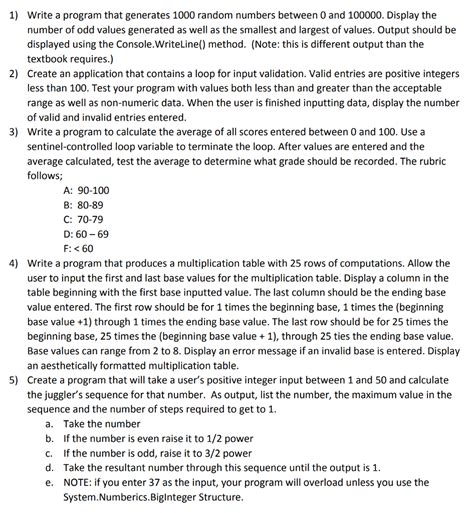 solved 1 write a program that generates 1000 random numbers