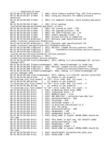 logcat csc update log pdf computing operating system technology