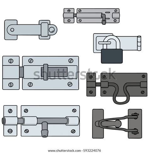 Vector Set Latch Stock Vector Royalty Free Shutterstock