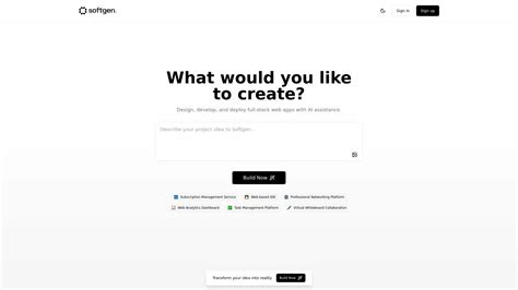 Softgen Ai Powered Web App Development Platform Creatiai