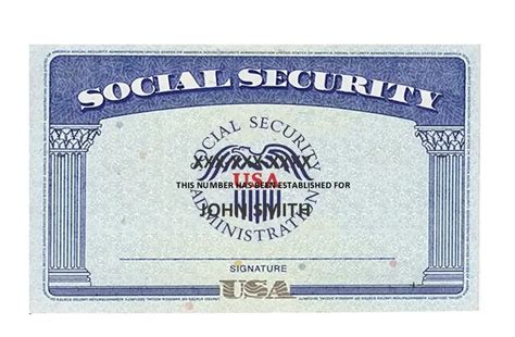 15 Blank Fillable Social Security Card Templates Free Calypso Tree