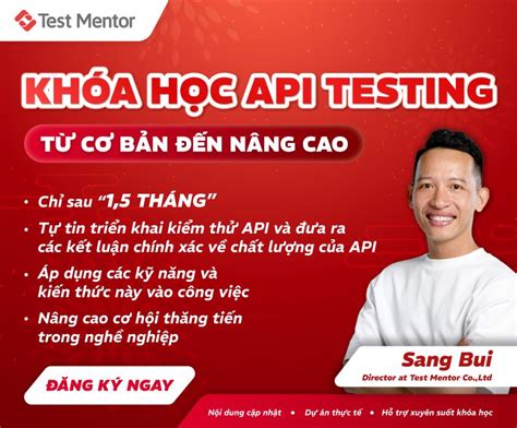 Test Mentor On Linkedin Testmentor Apitest Kiemthuphanmem Khoahoc