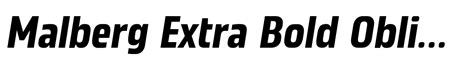 Malberg Extra Bold Oblique Fuente Webfont And Desktop Myfonts