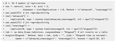 Implementing The Rearrangement Algorithm An Example From Computational