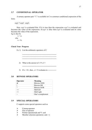 C Tutorial Pdf