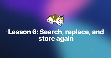 Lesson 6 Search Replace And Store Again Gato Graphql For Wordpress