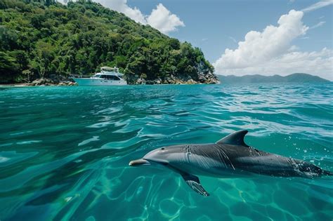 Premium Photo Meander Through The Hidden Bays Where Dolphins Eff Generative Ai