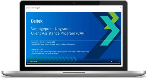 Deltek Vantagepoint Cap Recorded Sessions
