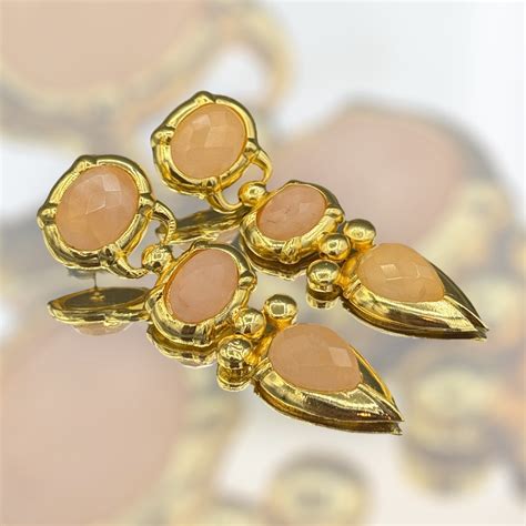 Rozenkwarts Oorbellen Statement Oorbellen Frederiquestijl