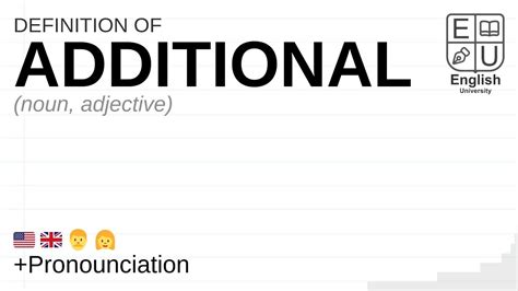 ADDITIONAL Meaning Definition Pronunciation What Is ADDITIONAL