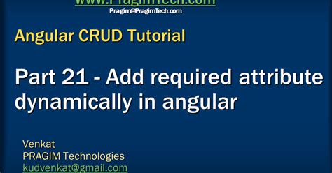 Sql Server Net And C Video Tutorial Add Required Attribute Dynamically In Angular Slides