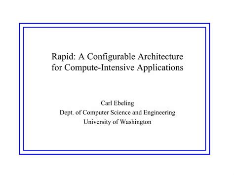Pdf Rapid A Configurable Architecture For Compute Intensive Applications Dokumentips