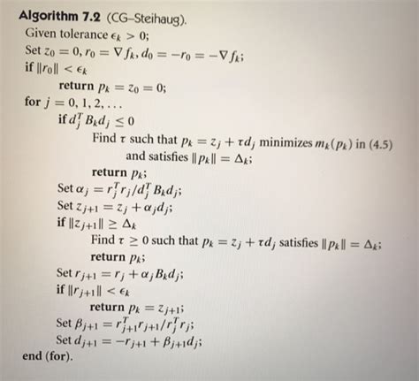 Program The Trust Region Method Based On Chegg