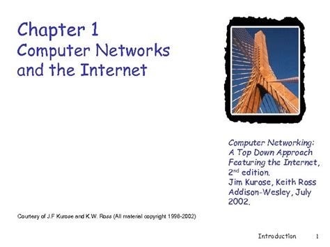Chapter 1 Computer Networks And The Internet Computer
