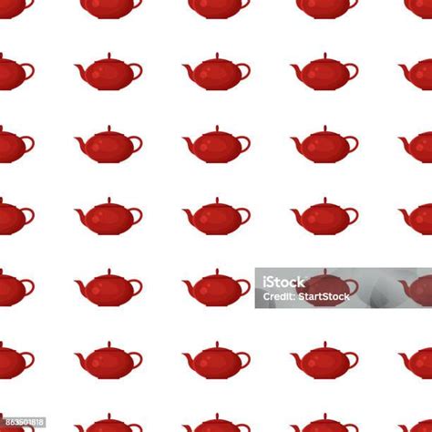 원활한 패턴 벡터 평면 주전자 흰색 배경에 고립 차 기호 식당 메뉴 레시피 주방재고 일러스트 레이 션에 대 한 디자인 요소 0명에 대한 스톡 벡터 아트 및 기타 이미지