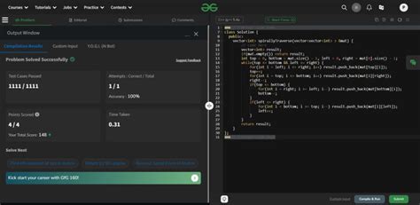 Prabhat Kumar On Linkedin Geekstreak2024 Gfg160 Dsa Matrix Problemsolving Codingjourney
