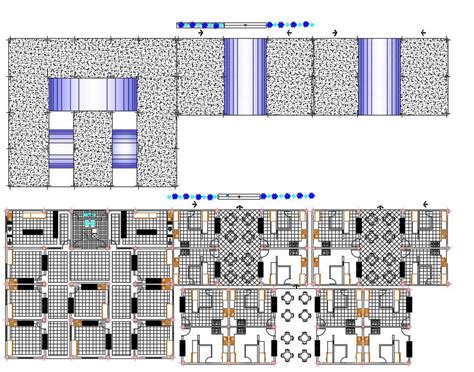 Multistorey Building Design In Autocad File Cadbull