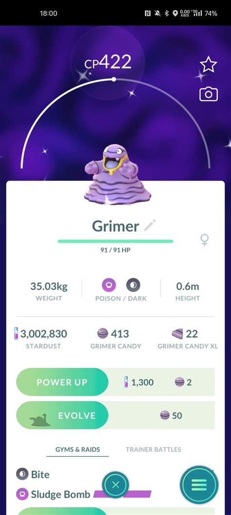 Wrong Shiny Grimer Rpokemongo