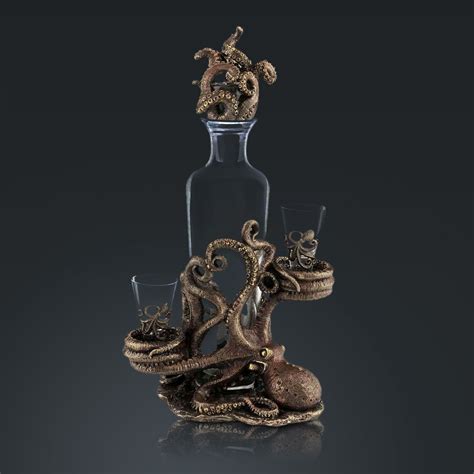 Octopus Decanter Set At Johnathan Olivar Blog