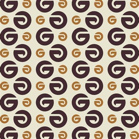 Premium Vector G Letter Modern Seamless Pattern Vector Illustration