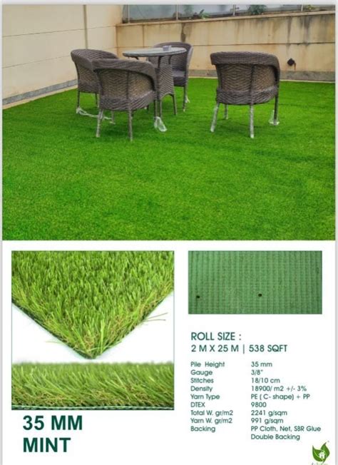 50 Mm Mint Artificial Grass Color Dark Green At Best Price In Delhi