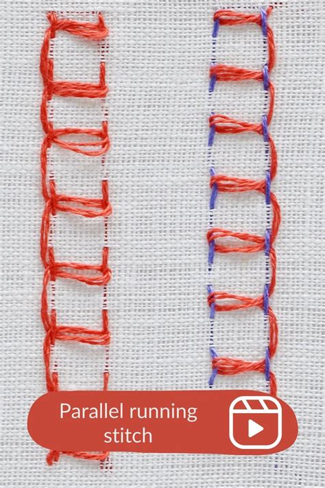 Parallel Running Stitch Embroidery Video Tutorial