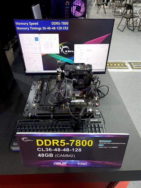 Gskill 展示 Ddr5 10600 And Ddr5 9000 And Ddr5 7800 Camm2 超頻記憶體 滄者極限 滄者極限