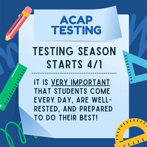Acap Testing Season Starts Dothan 6th Grade Center Facebook