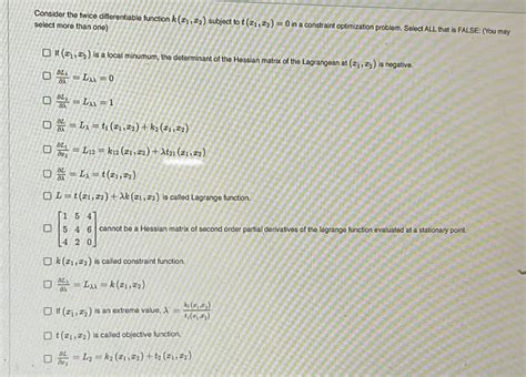 Solved Consider The Twice Differentiable Function 1112