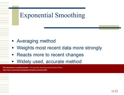 Forecasting Methods PPT Slide Deck