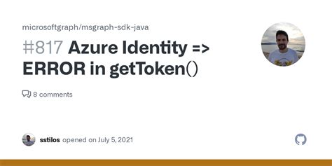 Azure Identity Error In Gettoken · Issue 817 · Microsoftgraph