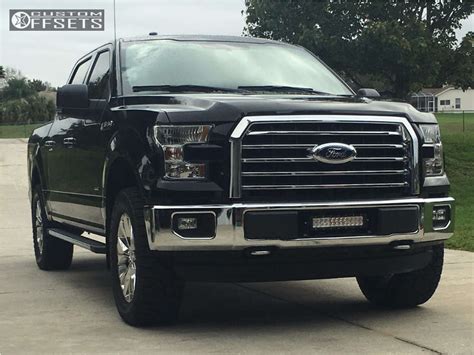 2015 Ford F 150 With 20x85 44 Oem Wheels Spaced Out Stockers And 285