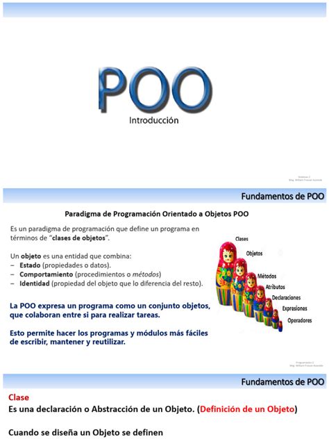 fundamentos programacion orientada a objetos pdf objeto