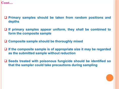 Seed Sampling Principles And Procedurespdf