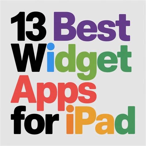 13 best widget apps for ipad to customize your home screen