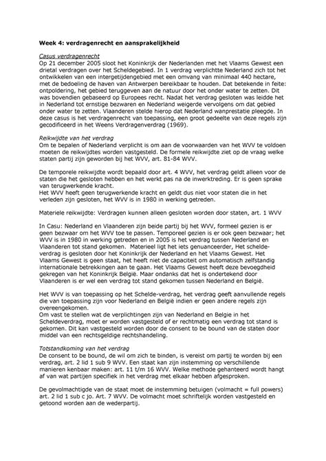 Inleiding Internationaal Publiekrecht Week 4 Week 4 Verdragenrecht En Aansprakelijkheid Casus