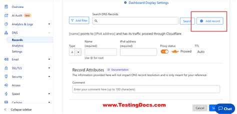 types of dns records